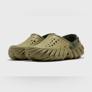 CROCS | Shoes | New Crocs Xecho Clog Aloearmy Green Slides | Poshmark